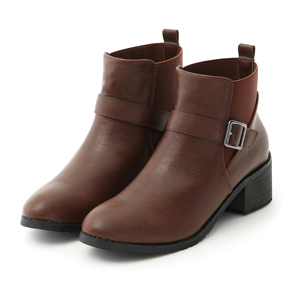 Side Button Chelsea Ankle Boots Brown │ D+AF官方購物網站